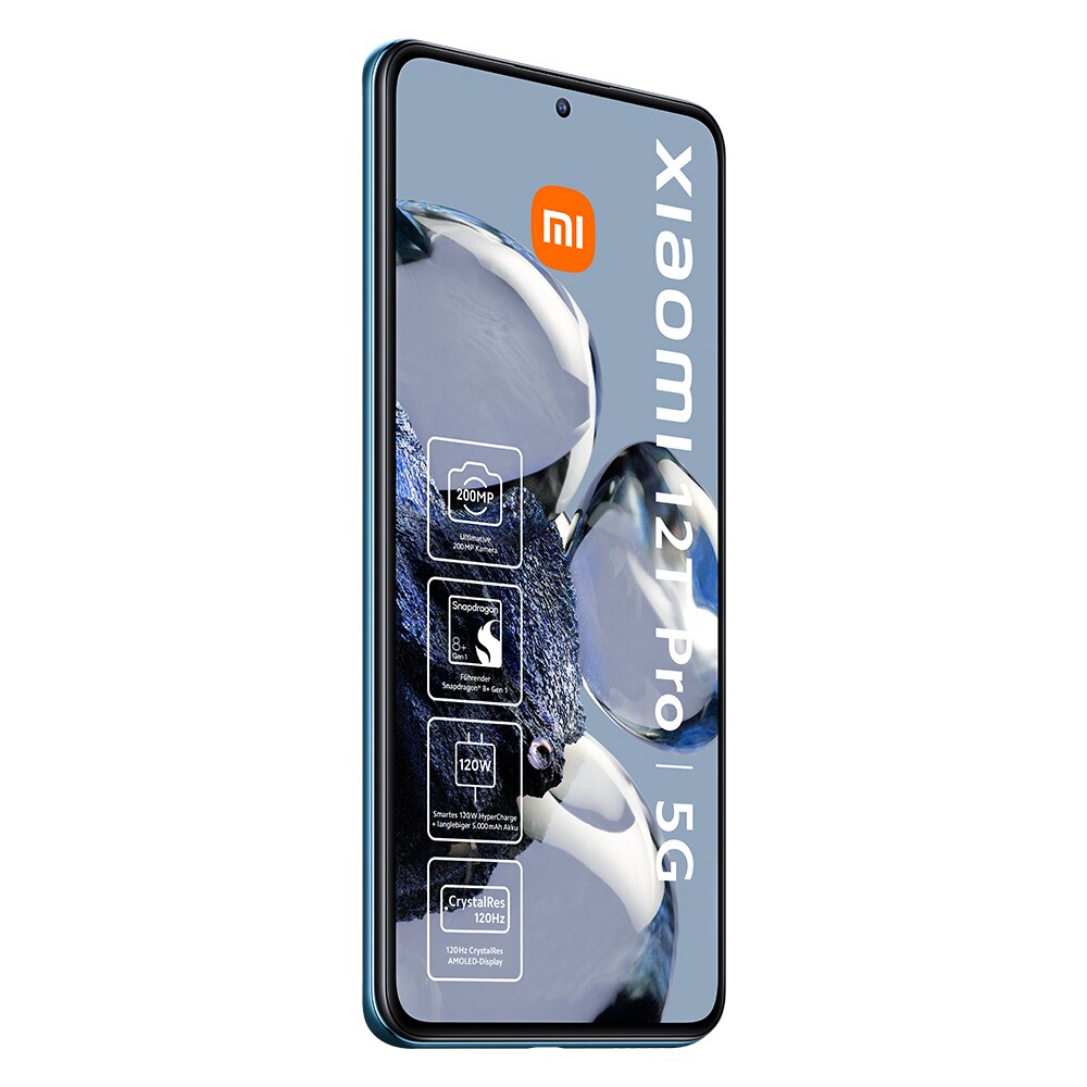 Xiaomi 12T Pro 5G 8/256GB Dual-SIM Smartphone blue EU ++ Cyberport